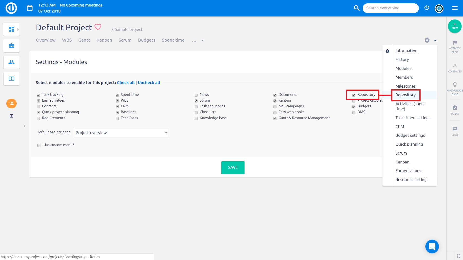 Repository - Easy Project