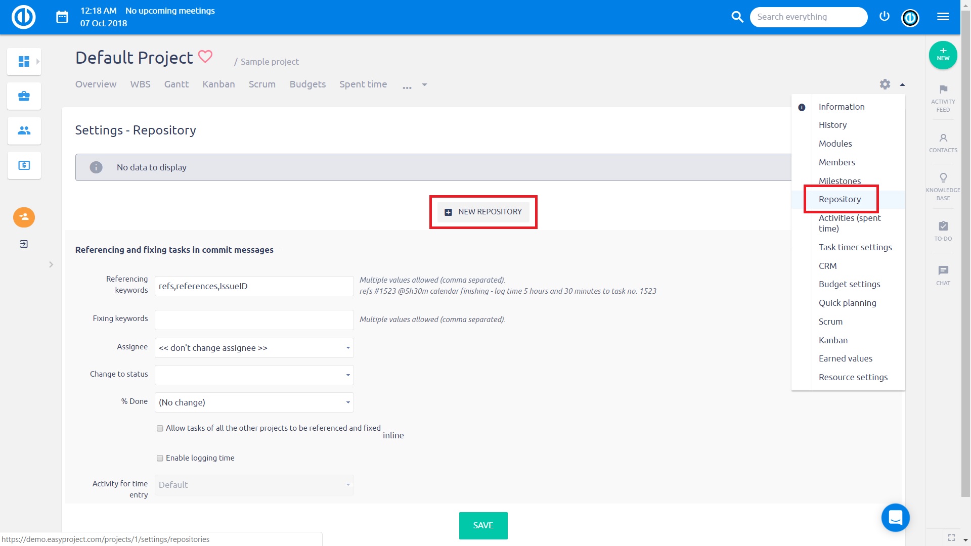 Repository - Easy Project