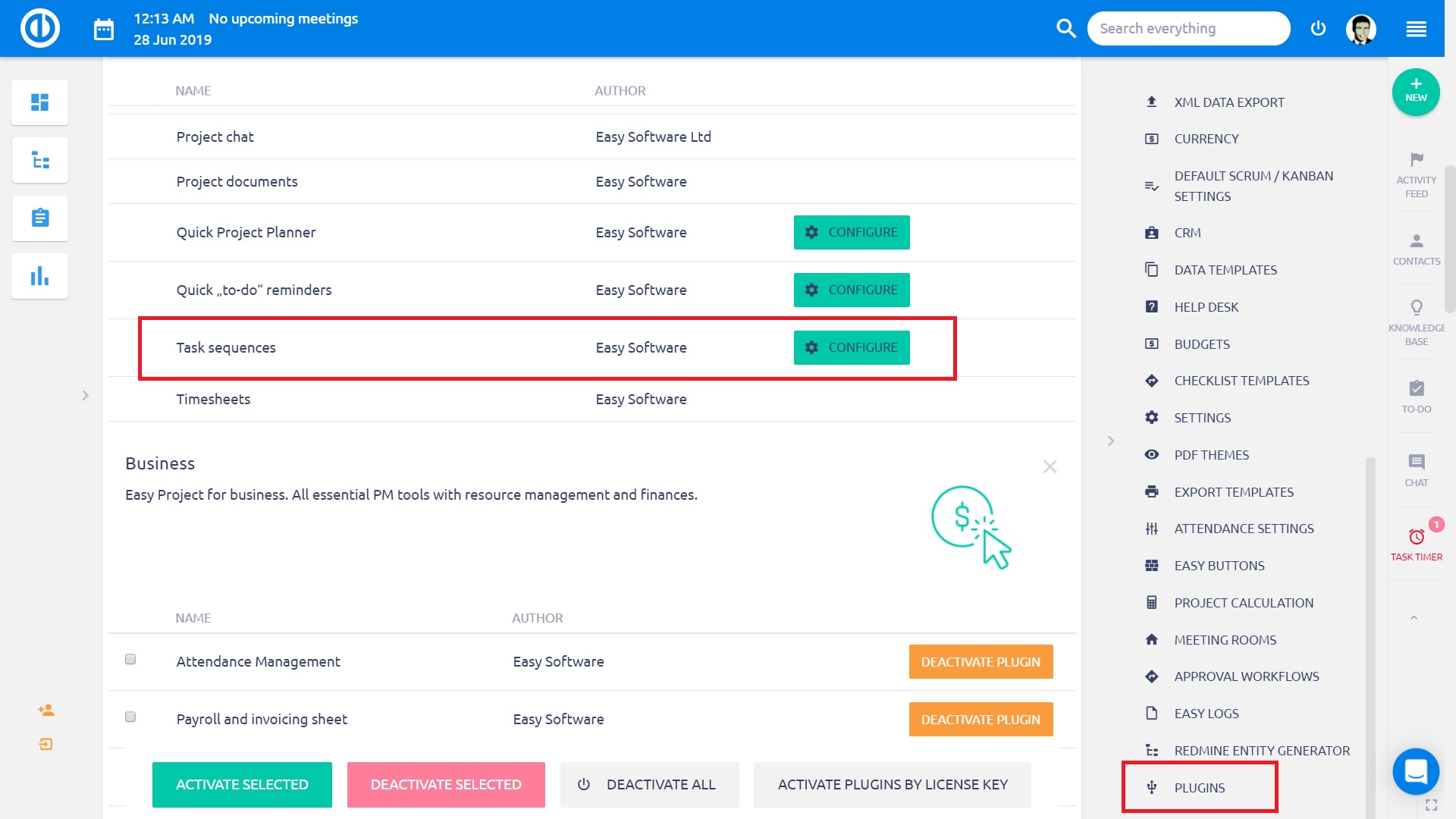 Task sequences (discontinued) - Easy Project