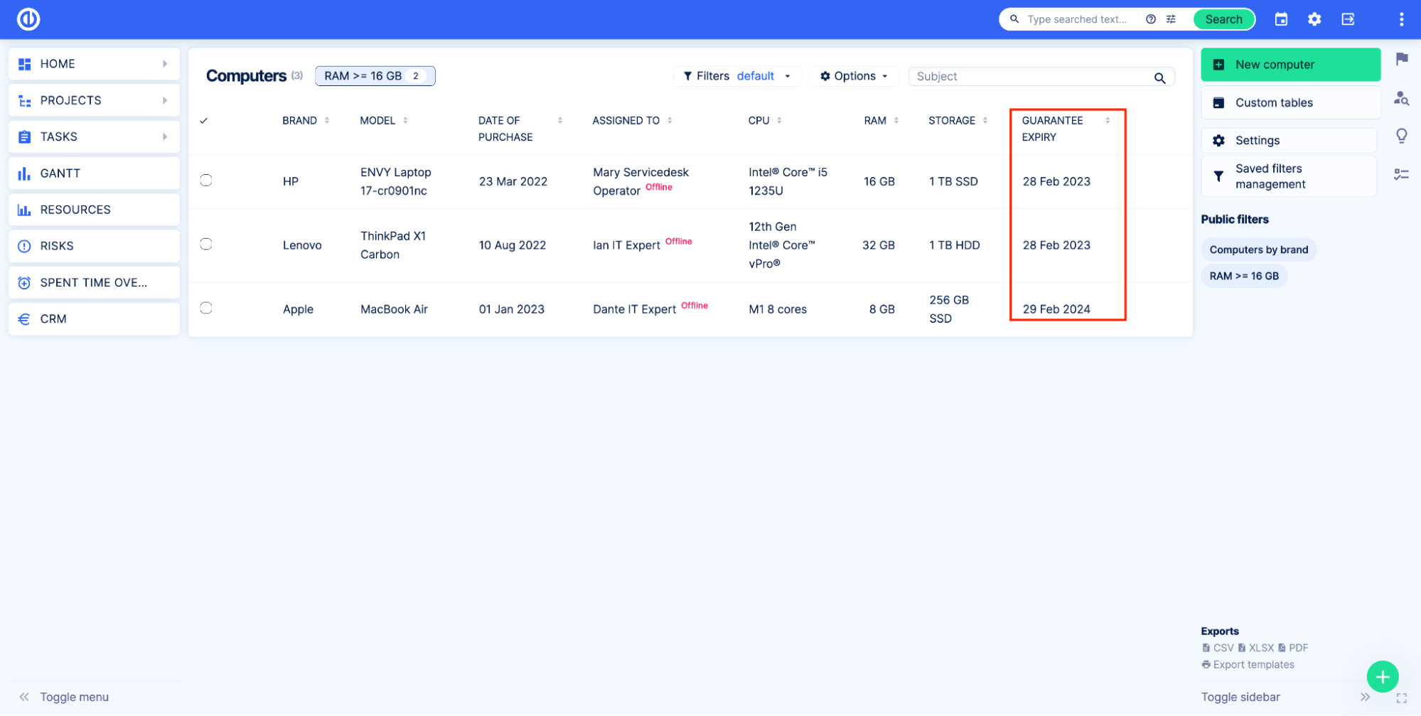 Asset And Configuration Management Easy Project