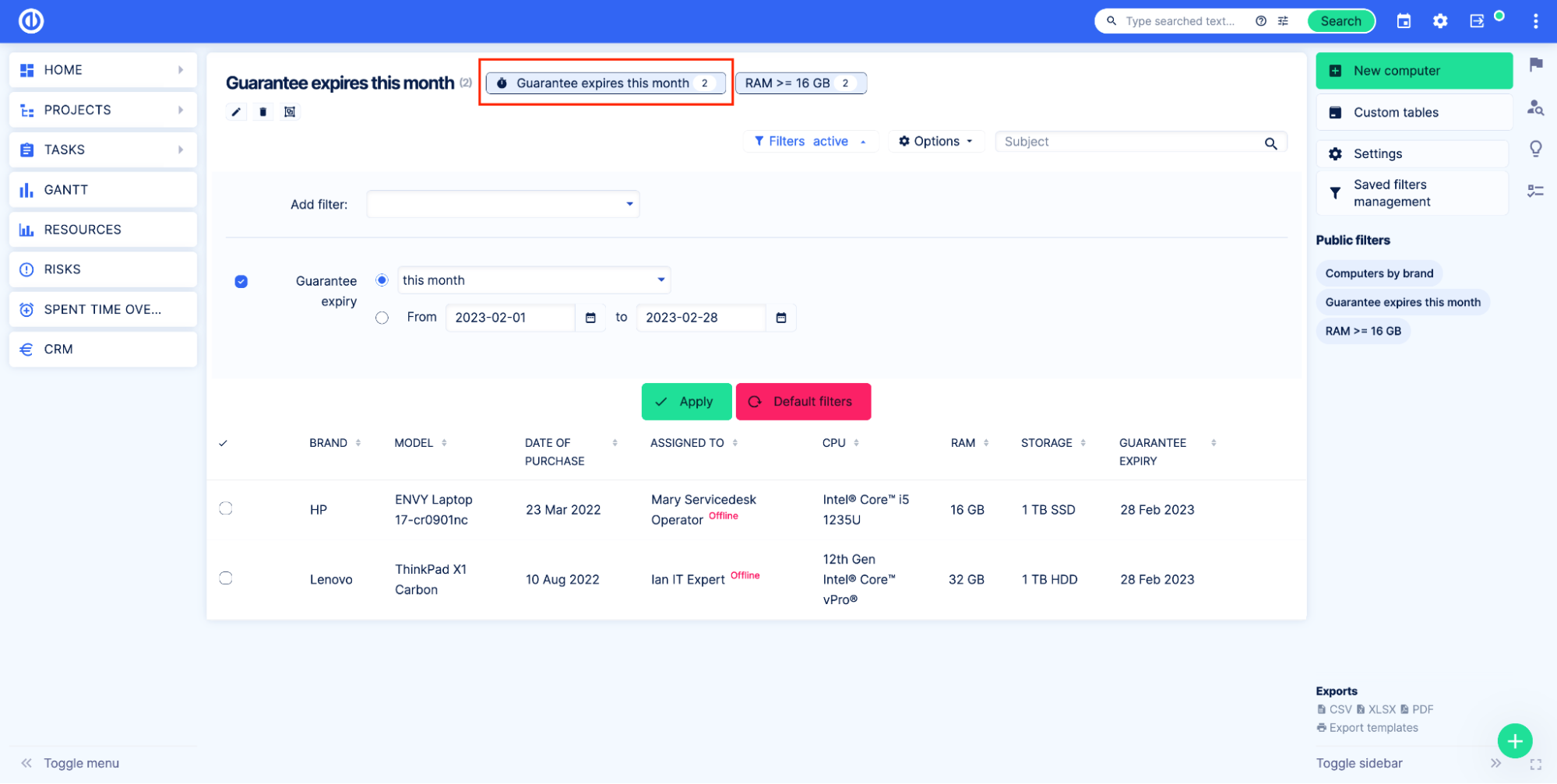 Asset And Configuration Management Easy Project